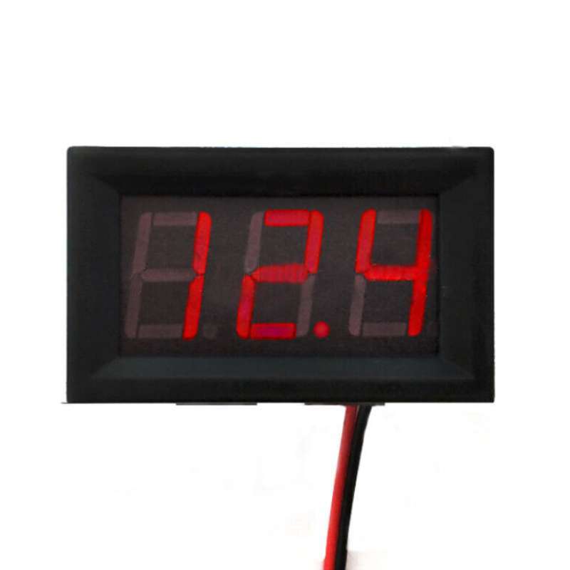 Jual Voltage Display DC5V-120V DC digital voltmeter anti reverse - Red ...