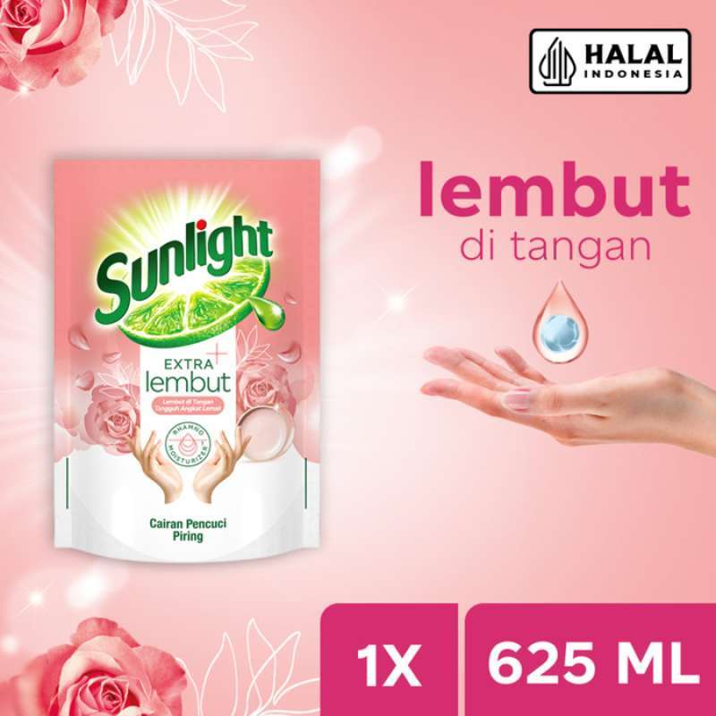 Promo Sunlight Sabun Cuci Piring Extra Lembut 625ml Diskon 12% Di ...