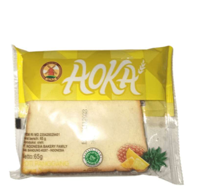 Promo Aoka Roti Rasa Nanas 65 Gr @ Karton / 60 Pcs Diskon 12% Di Seller ...