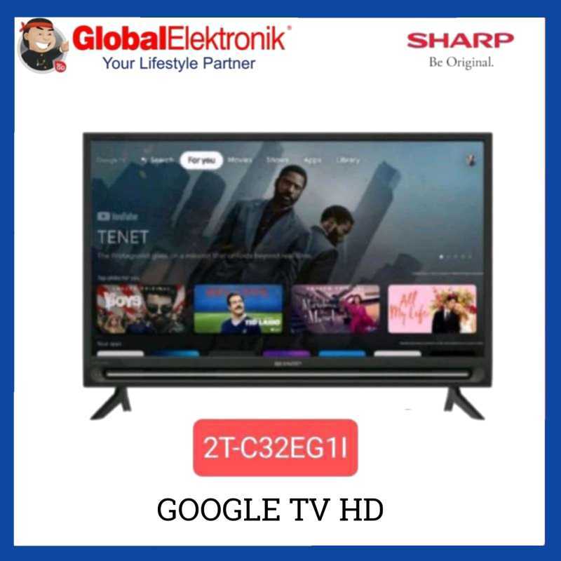 Jual Led Tv Sharp 32 Inch 2t-c32eg1i 32eg1i Hd Google Tv - 32eg1 Di Seller Global Elektronik ...