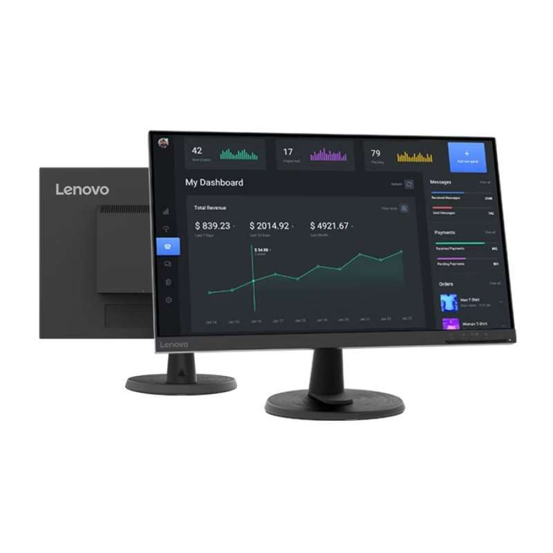 Jual Monitor Led LENOVO D24-40 23.8 75Hz Full HD HDMI VGA, Packing ...