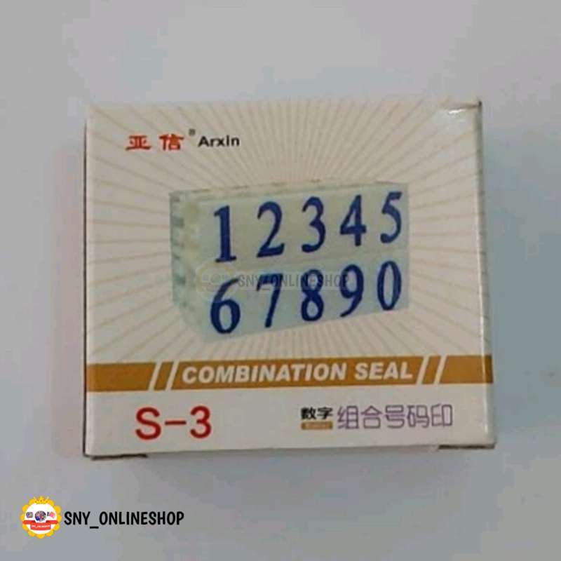 Jual Stempel Angka Rakitan Stempel S3 Angka 10mm Rakit Bognkar Pasang ...