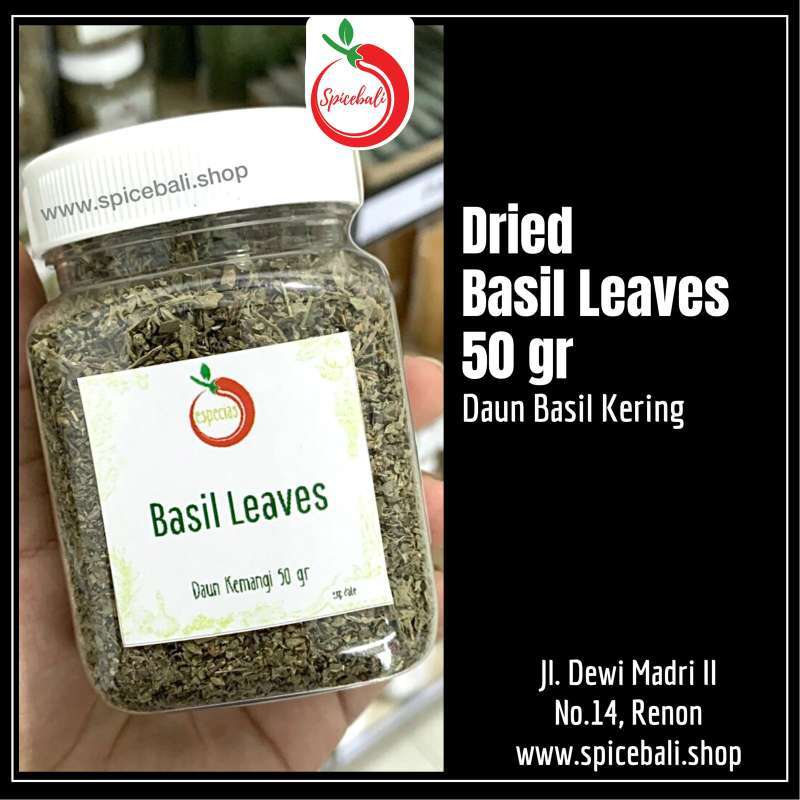 Jual Basil Leaves / Dried Basil Leaf / Daun Basil Kering - 5 Gr Di ...