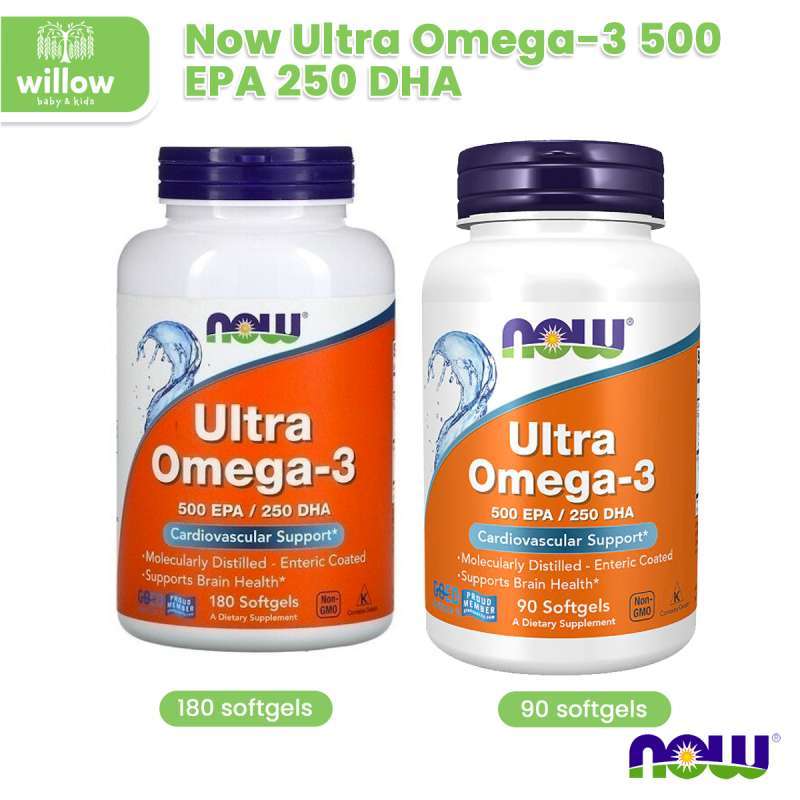 Jual Vitamin - Now Ultra Omega-3 500 Epa 250 Dha - 90 Softgels Di Seller Willow Baby Shop West ...