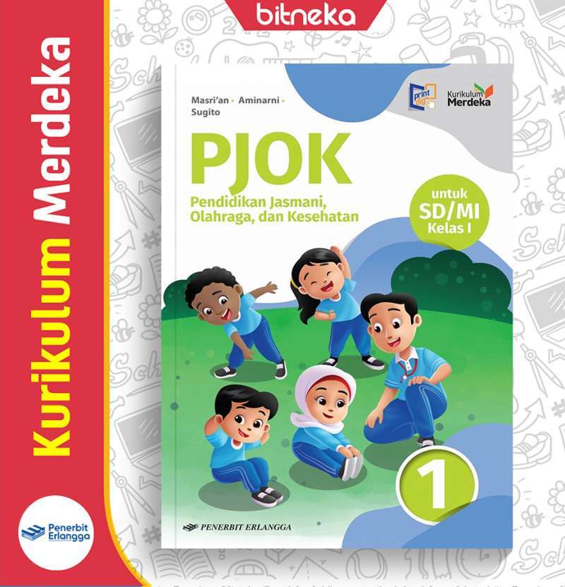 Promo Buku Pjok Jilid 1 Sd/mi Kelas 1 - Masrian, Dkk K-merdeka Erlangga Diskon 10% Di Seller ...
