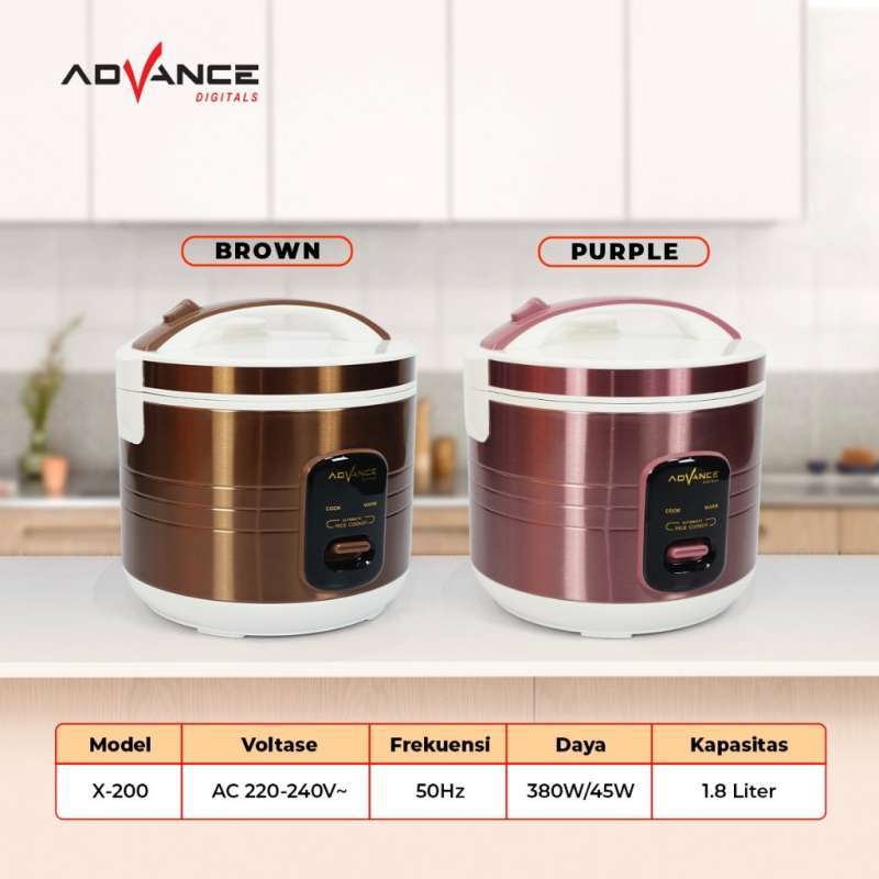 Promo Advance X200 Rice Cooker 3IN1 Penanak Nasi Serbaguna Kapasitas 1 ...