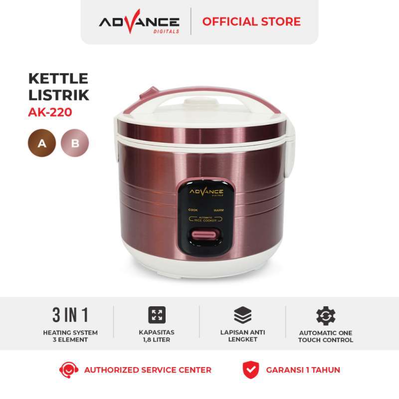 Promo Advance X200 Rice Cooker 3IN1 Penanak Nasi Serbaguna Kapasitas 1 ...