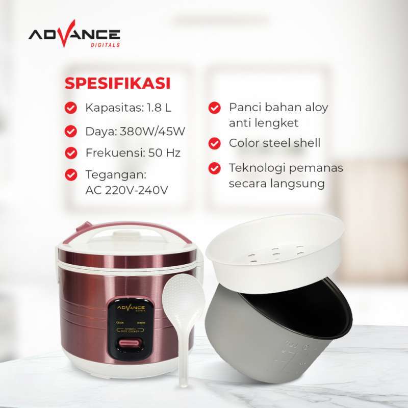Promo Advance X200 Rice Cooker 3IN1 Penanak Nasi Serbaguna Kapasitas 1 ...