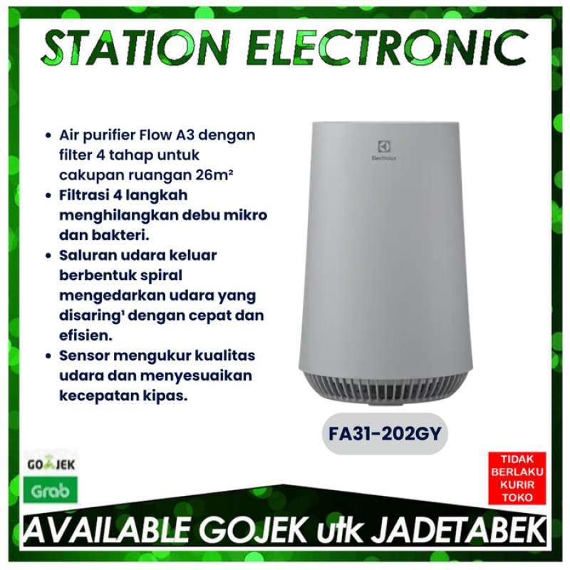Promo Electrolux Fa31-202Gy Air Purifier Flow A3 - Grey Terbaik Diskon 2% di Seller Kuniy Store ...