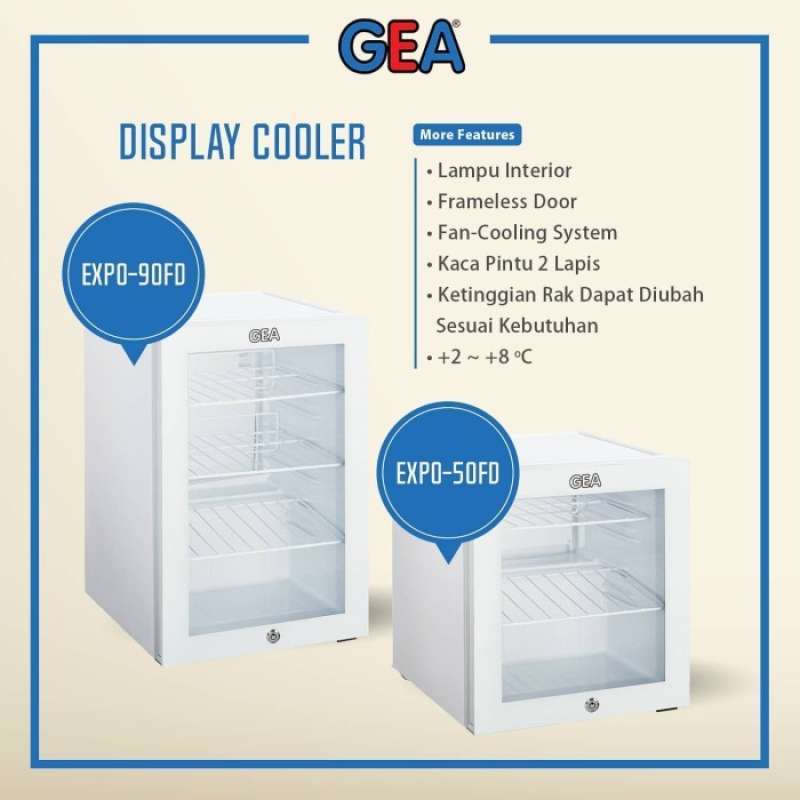 Promo Gea Expo-90Fd Showcase Putih [Display Cooler] New Terbaik Diskon ...