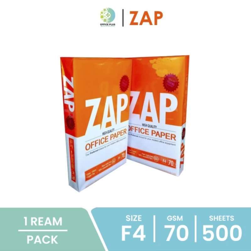 Jual Kertas Hvs F4 70 Gram Ecer 1 Rim 500 Lembar Zap Office Paper