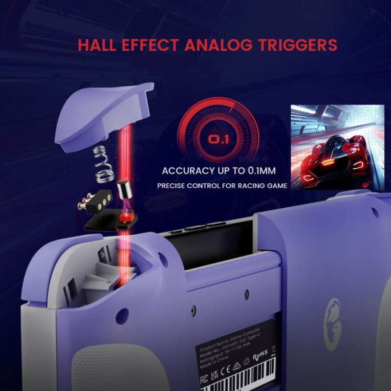 Promo GameSir X2S Type C Gamepad Hall Effect Controller Stick for ...