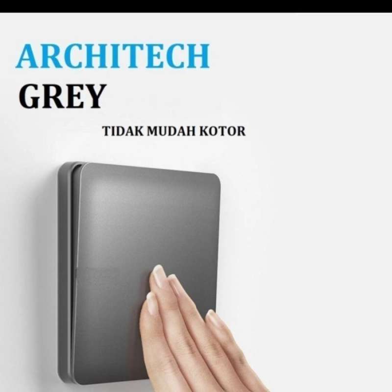 Jual Architect Infinity Grey Saklar Sakelar Stopkontak Stop Kontak Abu ...