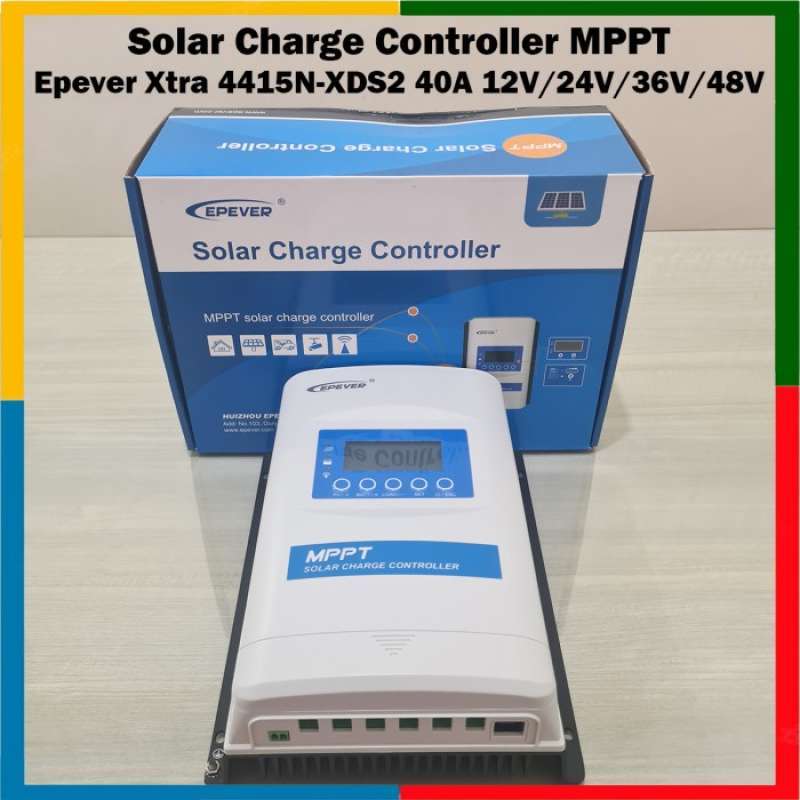 Promo Epever real MPPT scc 40A XTRA 4415AN 48V solar panel surya ... Promo Epever real MPPT scc 40A XTRA 4415AN 48V solar panel surya ...