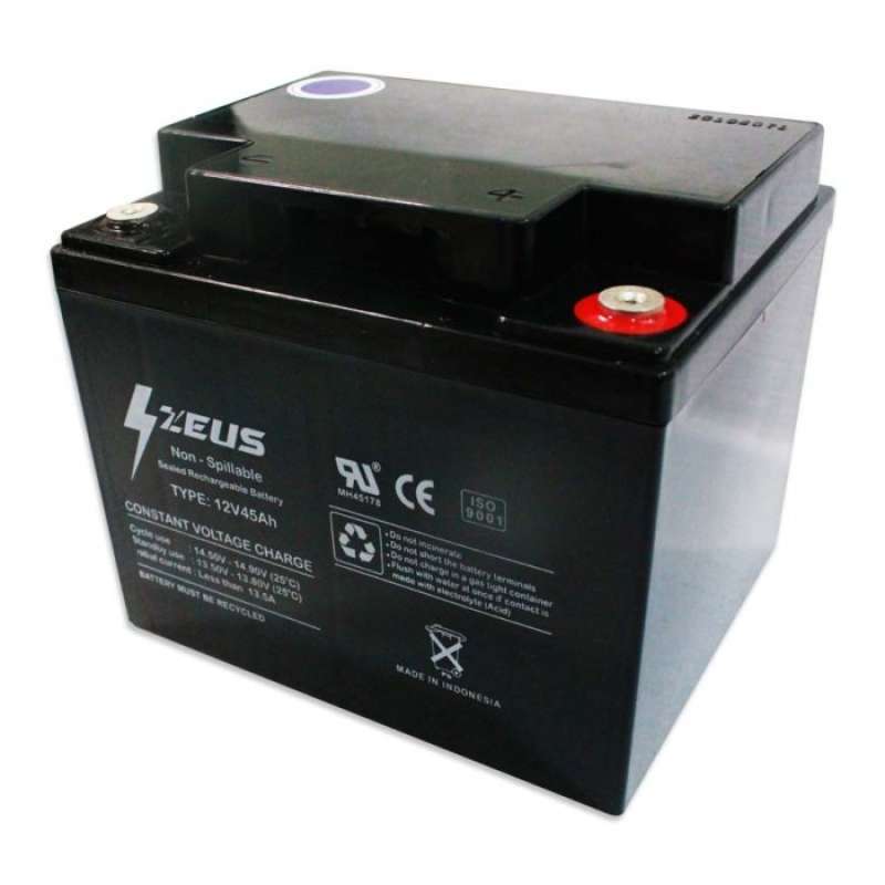 Promo Aki Solar Home System VRLA GEL 12v 45Ah Zeus Battery Aki Deep ...