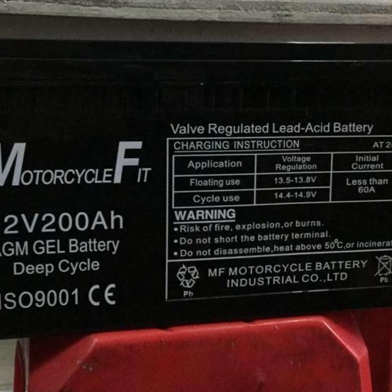 Promo Aki Kering12V 200Ah MF AGM Deep Cycle Battery VRLA Gel Solar ...