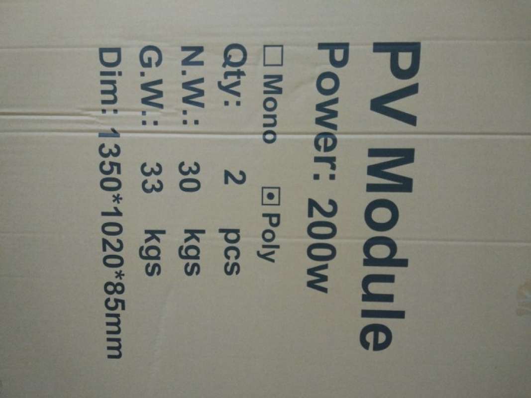 Promo Solar panel surya cell module solana 200wp 200 wp poly 24v 24 v ...