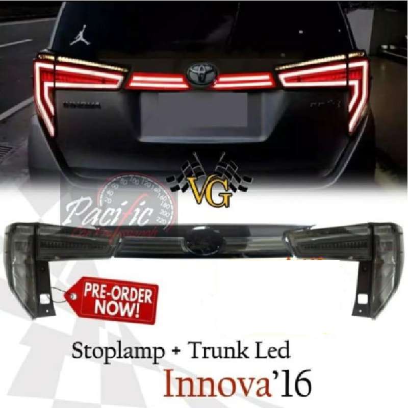 Jual Lampu Stop lamp / stoplamp belakang smoke BMW style Innova Reborn ...