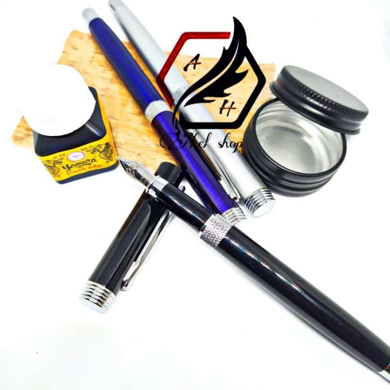 Jual fountain pen pulpen tinta isi ulang celup asahan di Seller okebeli ...