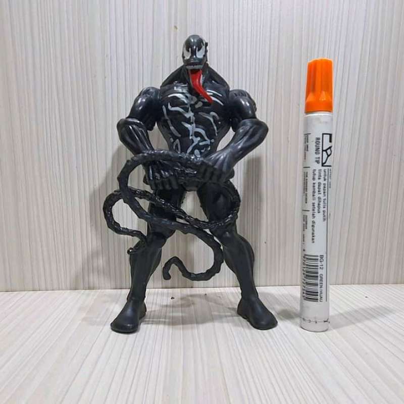 Jual Mainan action figure venom symbiote black tinggi sekitar 16 cm ...