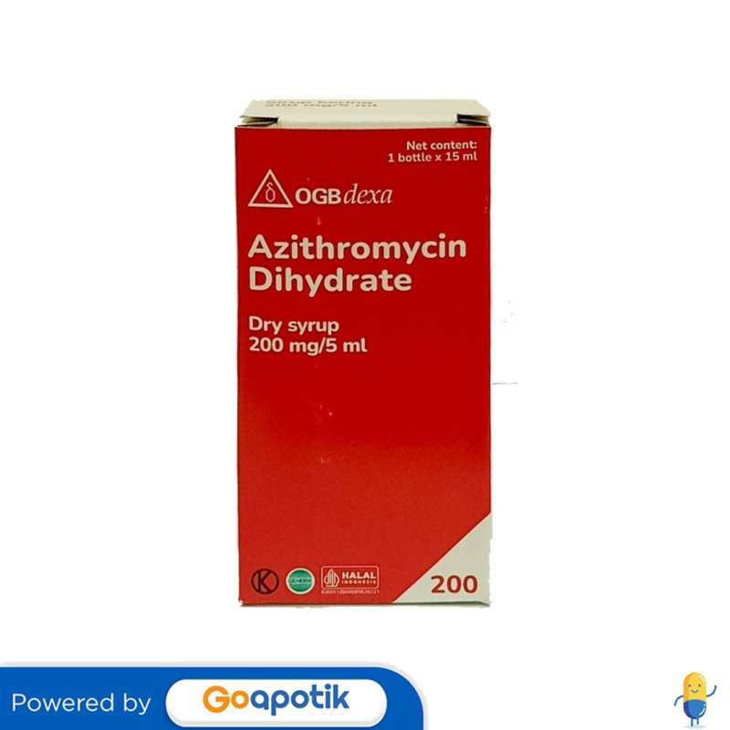 Jual AZITHROMYCIN OGB DEXA MEDICA 200 MG/5 ML DRY SYRUP 15 ML di Seller ...