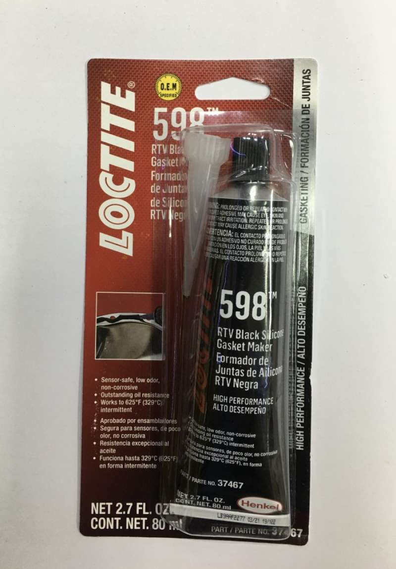 Promo Loctite Lem RTV 598 Black/Lem Gasket Loctite Hitam 598 Diskon 23% ...