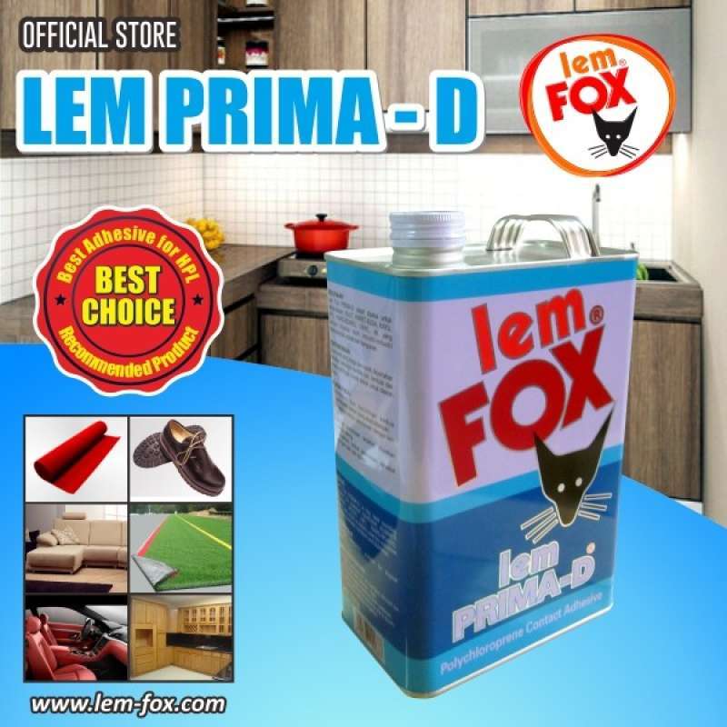 Promo Lem Fox Prima D Gallon 2.5 kg Diskon 23% di Seller Rhmd ...