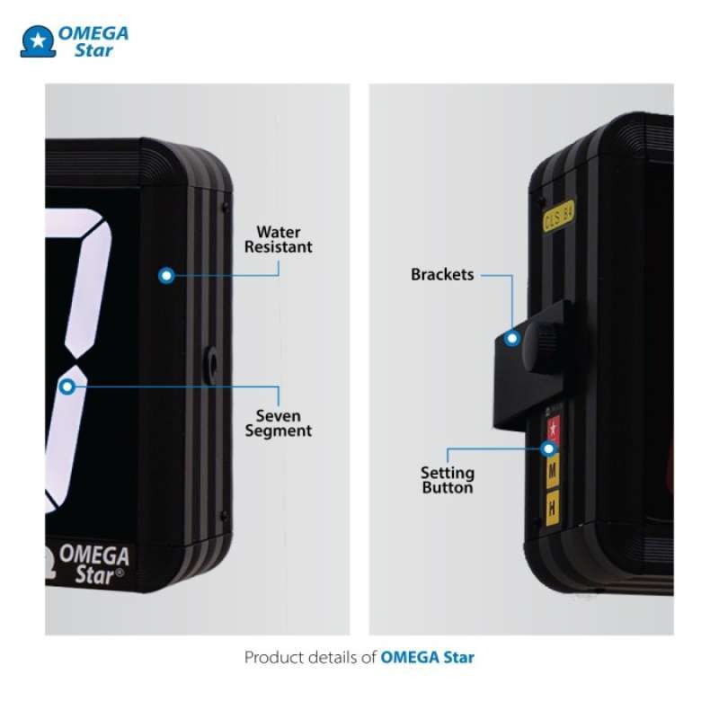 Promo Promo Jam Digital Dinding Putih 7 Segment 4 Inch - Omega Star ...
