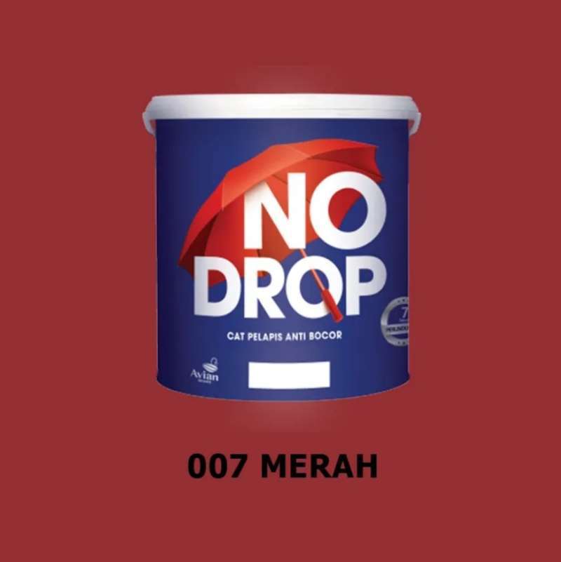 Jual Cat Tembok Waterproofing NO DROP Merah 007 (1Kg) di Seller Sumber ...