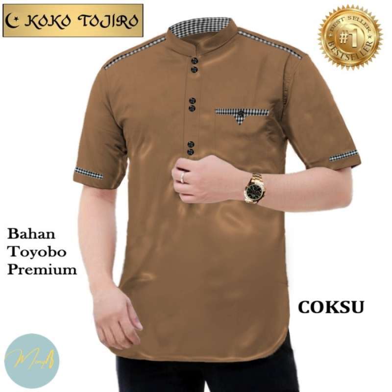 Jual BAJU KOKO DEWASA LENGAN PENDEK ADA UKURAN JUMBO BAHAN ADEM TIDAK ...