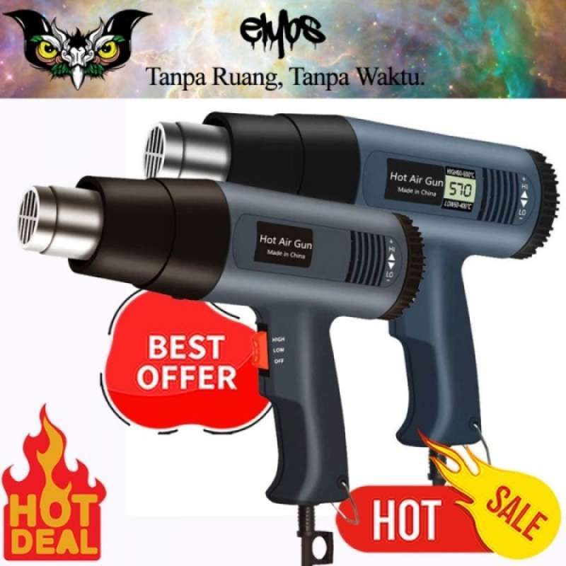 Promo Hot Air Gun Heat Electric Solder Thermal Dryer 2000W Suhu 60 - 600C Diskon 23% di Seller ...