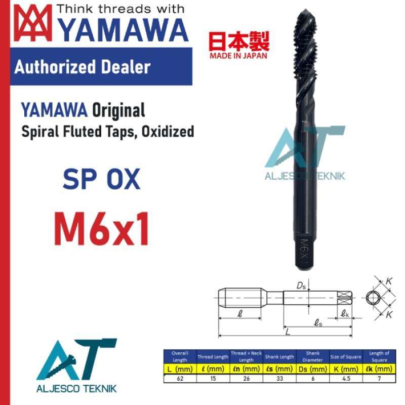 Promo YAMAWA SP TAP SPIRAL M6 X 1 MADE IN JAPAN Diskon 23% di Seller Rhmd - Cengkareng Barat ...