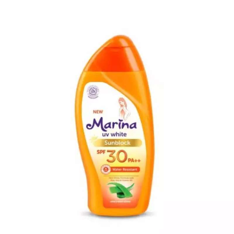 Jual Marina Sunblock UV white Hand body Lotion Spf 30 di Seller Alfonso ...