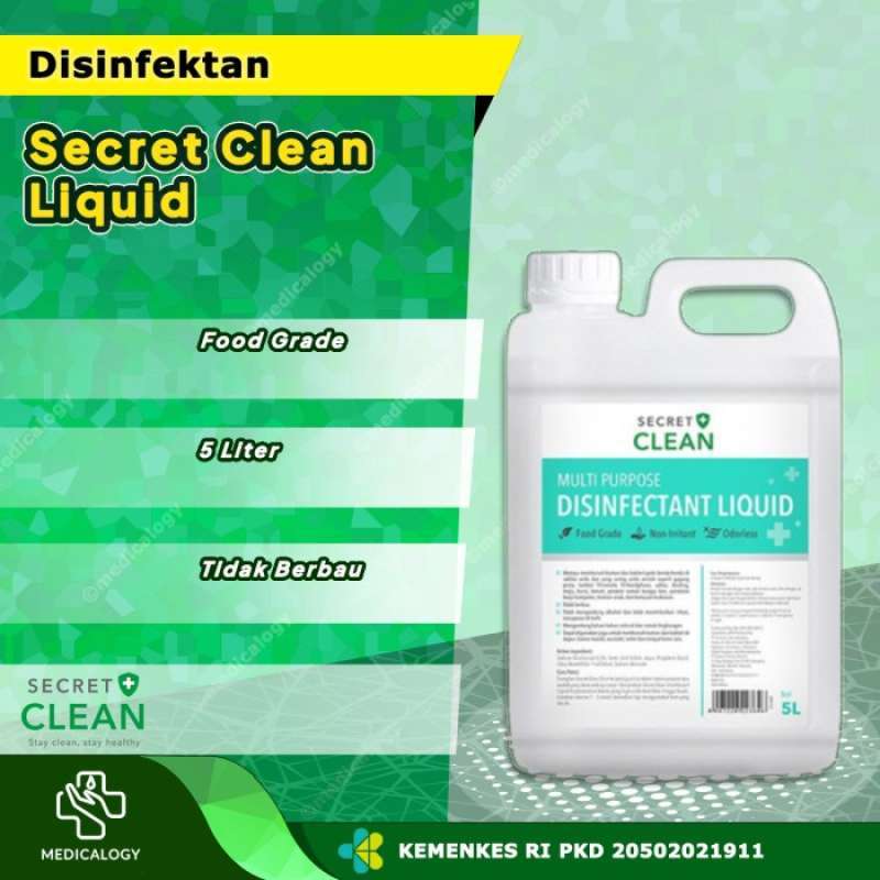 Promo Secret Clean Disinfectant Liquid 5l Diskon 33% Di Seller ...