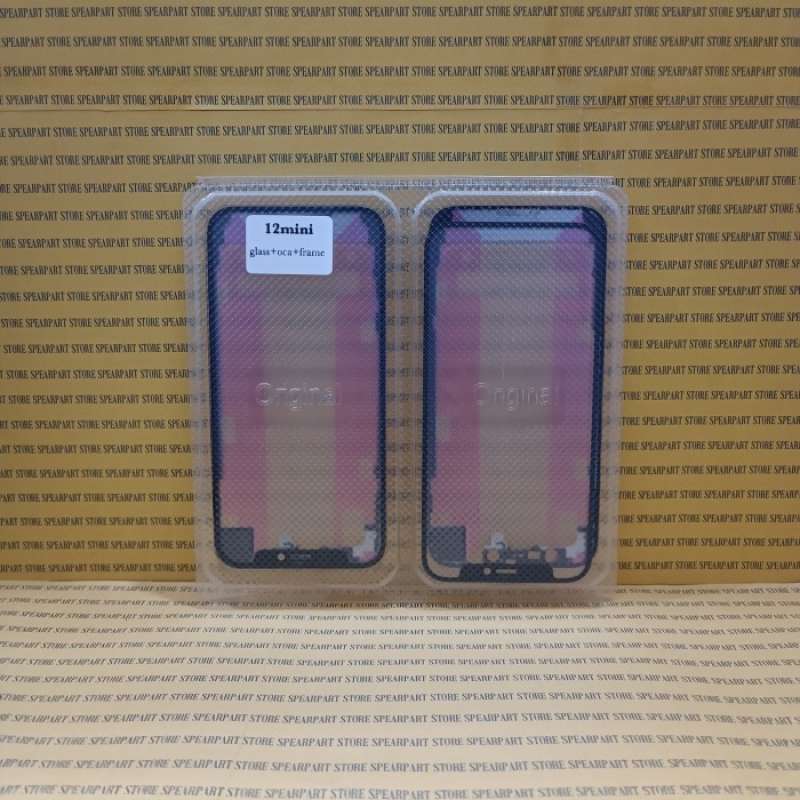 Promo Kaca Glass LCD + Frame + Lem Oca IP 12 Mini Diskon 7% di Seller ...