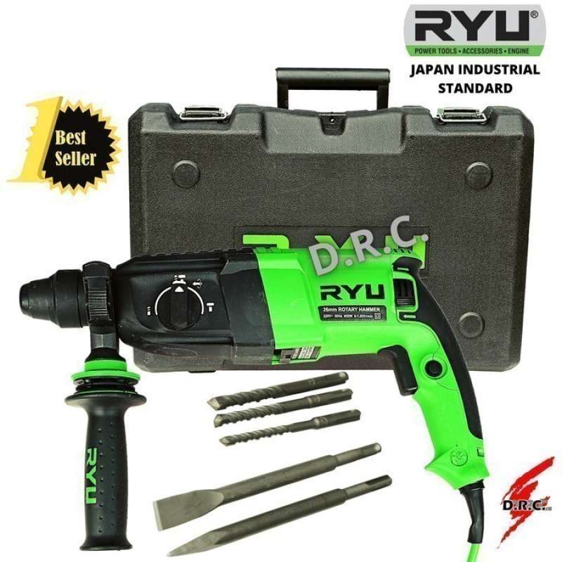 Promo Mesin Bor Bobok Tembok Beton Ryu Rotary Hammer Drill Rrh 26 Set Koper Diskon 23% di Seller ...