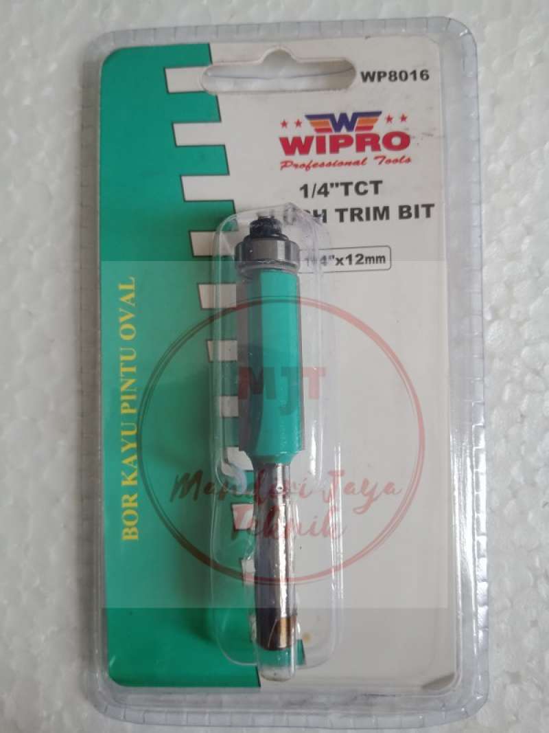 Jual Mata Profil Kayu Straight Bits With Bearing 2 Flute 1/4 x 12mm ...