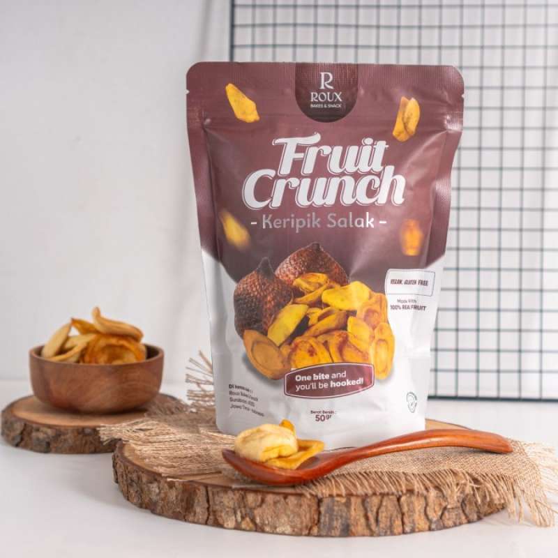 Jual Roux Fruit Crunch Salacca 50g - Keripik Buah Salak Kering Sehat Di ...