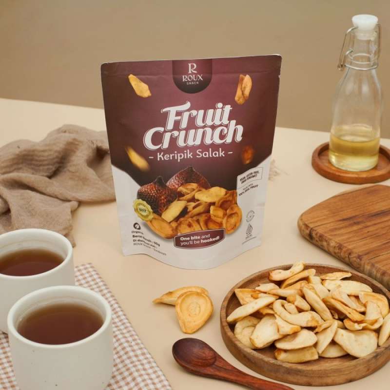 Jual Roux Fruit Crunch Salacca 50g - Keripik Buah Salak Kering Sehat Di ...