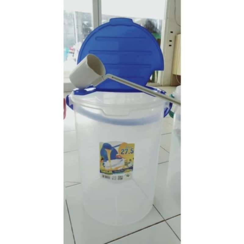 Promo Tempat Es Buah Bulat 27,5 Liter + Gayung/ Toples Areta Bulat ...