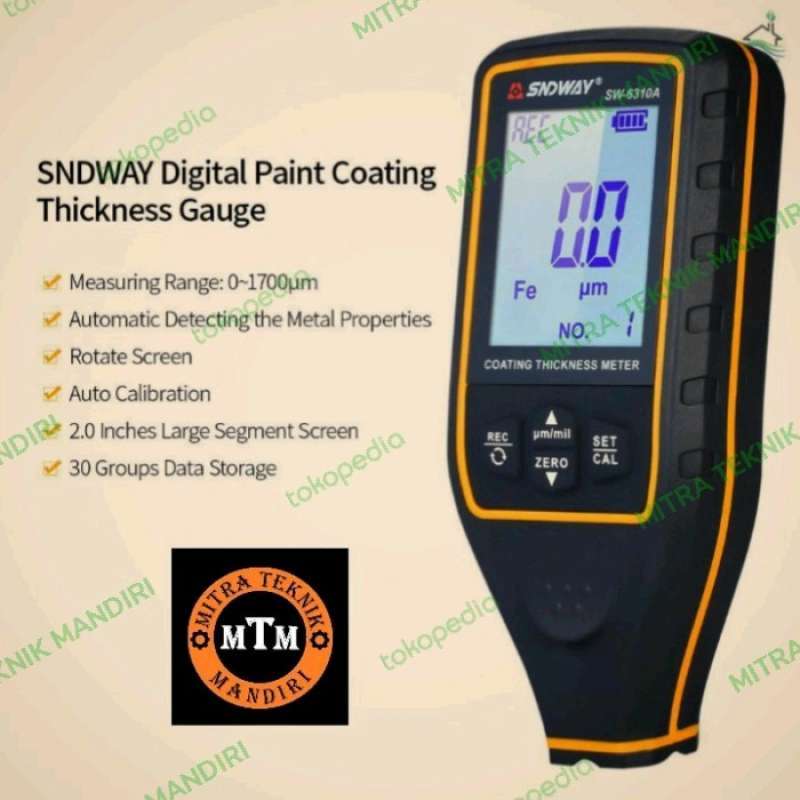 Promo ALAT UKUR KETEBALAN CAT DIGITAL COATING THICKNESS GAUGE SNDWAY ...