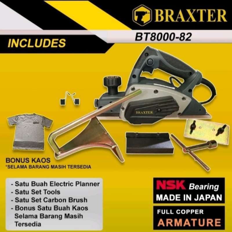 Promo MESIN SERUT KAYU / PLENER BRAXTER BT8000-82 MESIN PASAH KAYU Diskon 23% di Seller Rhmd ...