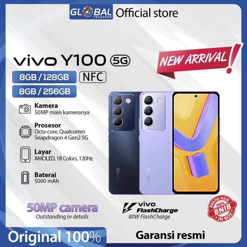 Jual Vivo Y100 5G 8/128GB | 8/256GB Garansi Resmi di Seller Global Teleshop Official Store - GT ...
