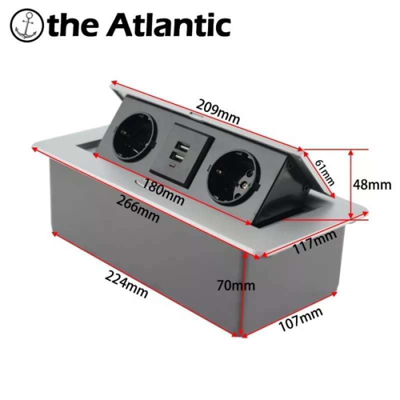 Promo Stop Kontak Meja Tanam Colokan Tanam Lantai Floor/desk Outlet ...