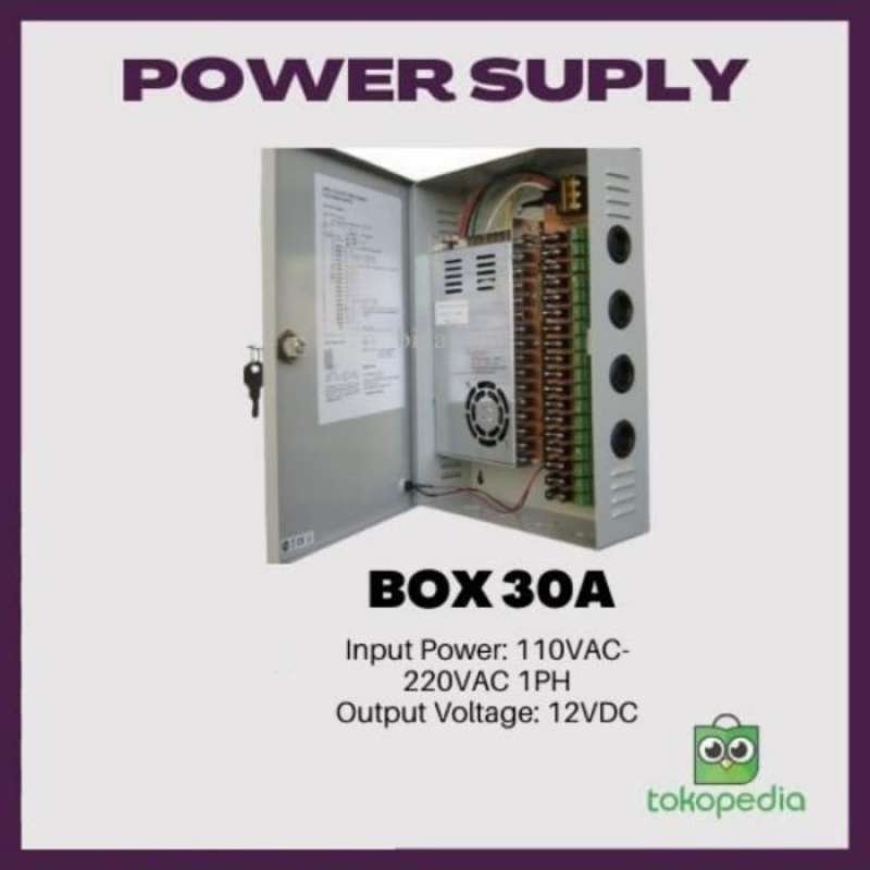 Promo Cctv Power Supply Box 12v 30A.20A.10A.5A Diskon 23% di Seller Rhmd - Cengkareng Barat ...