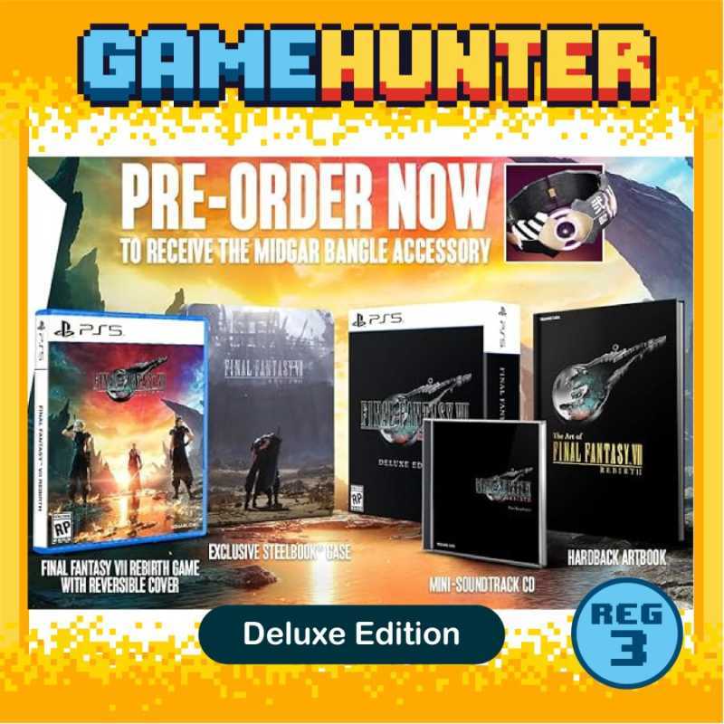Jual PS5 Final Fantasy VII Rebirth Deluxe Edition / FF 7 Rebirth Deluxe di Seller GameHunter ...