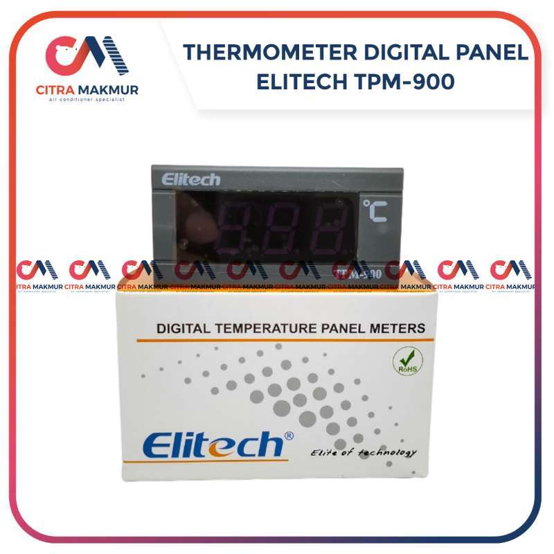 Jual Digital Thermometer Panel Suhu Elitech TPM 900 Sensor Cold Storage Kulkas Freezer Meter ...