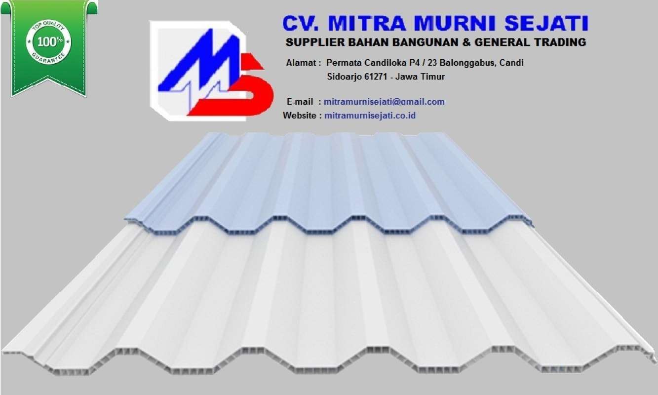 Jual Jual Atap PVC Rooftop I-Series panjang 4 meter | Kab. Sidoarjo ...
