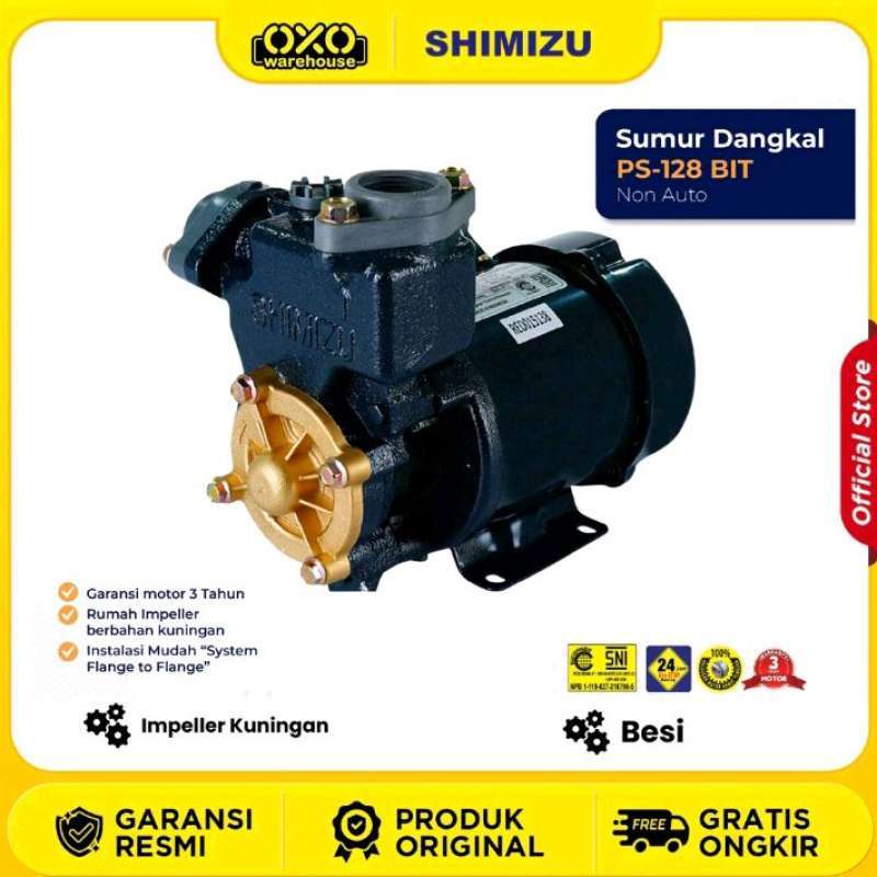 Jual SHIMIZU POMPA AIR PS-128 BIT / PS 128 BIT di Seller OXO WAREHOUSE ...