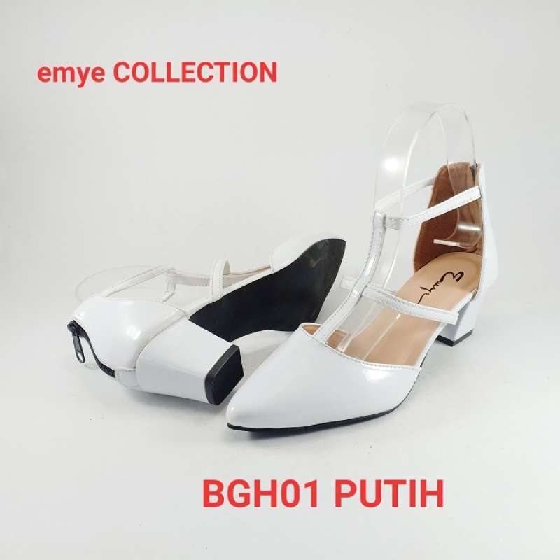 Promo Sepatu Heels Kerja Kantor Gladiator Tali Wanita Formal Putih ...
